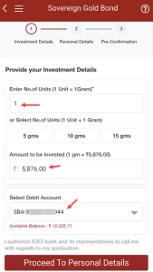 How To Buy ICICI Bank sovereign gold bond Online - BankingTricks