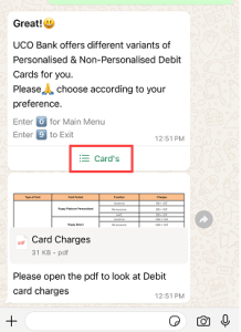 How to Apply for a UCO Bank ATM/Debit Card Online via WhatsApp ...