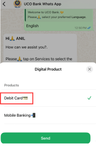 How to Apply for a UCO Bank ATM/Debit Card Online via WhatsApp ...