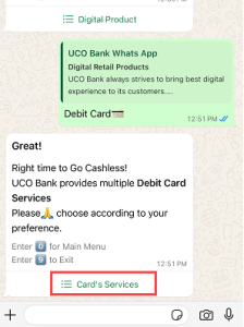 How to Apply for a UCO Bank ATM/Debit Card Online via WhatsApp ...